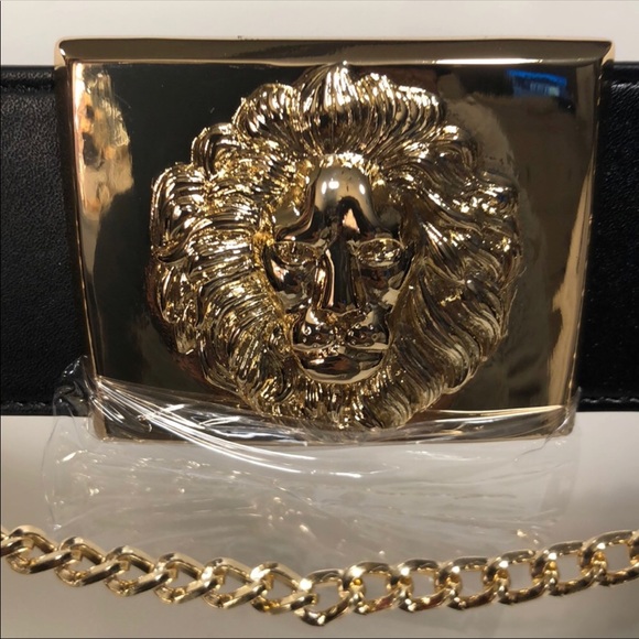 bebe | Accessories | Bebe Lion Medallion Stretch Belt | Poshmark